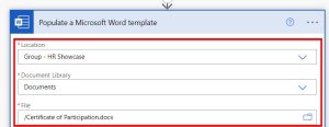 How To Populate a Word Document Template with Power Automate